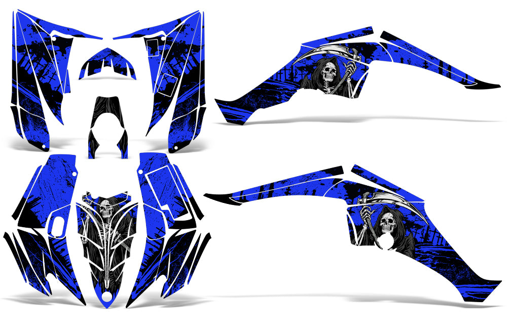 Yamaha Raptor 350 2004-2014 ATV Graphic Kit - Flames – Wholesale Decals