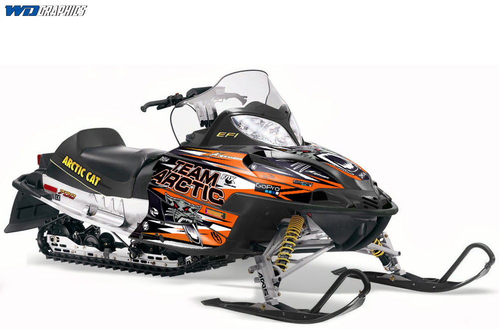 Arctic Cat Firecat Sled Snowmobile Wrap Graphic Kit - Team Arctic ...