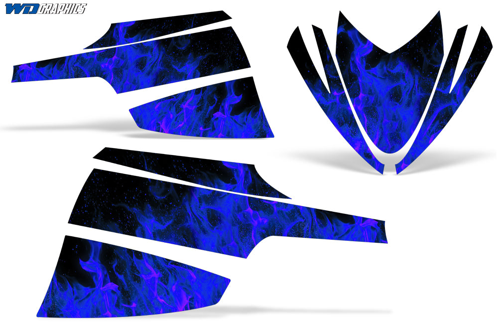 Arctic Cat M Series Crossfire Snowmobile Wrap Graphic Kit - Flames ...