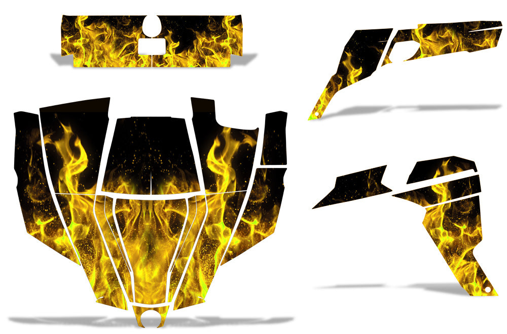 Can-Am BRP Commander 1000 800 2010-2020 UTV Graphic Kit - Flames ...