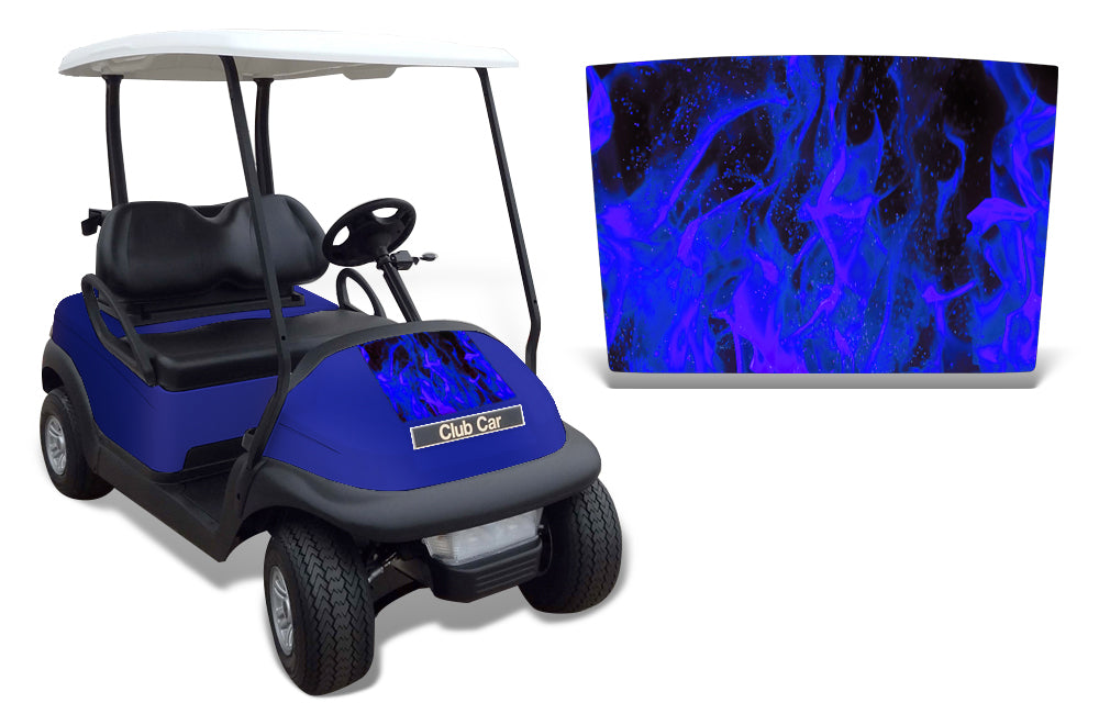 Club Car Precedent i2 2004-2017 Golf Cart Hood Wrap Graphic Kit - Flam ...