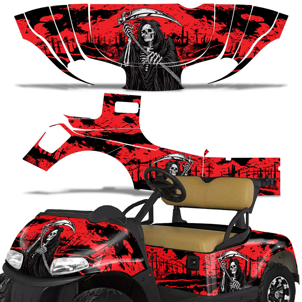 EZ Go Freedom RXV 2015+ Golf Cart Wrap Graphic Kit - Reaper V2 ...