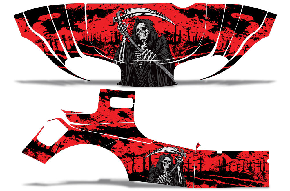 EZ Go Freedom RXV 2015+ Golf Cart Wrap Graphic Kit - Reaper V2 ...