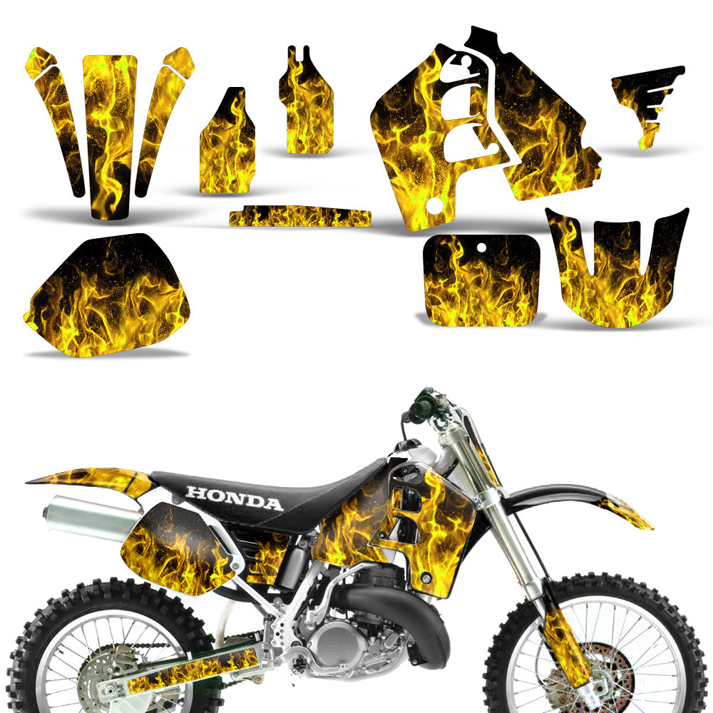 Honda CR 500 1985-2001 Motocross Graphic Kit Flames – Wholesale Decals