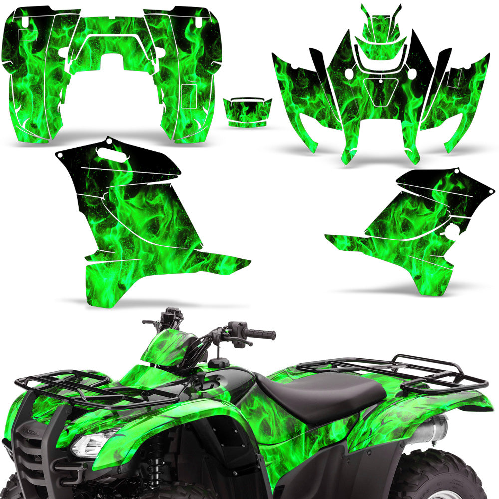 Honda Rancher/Rancher AT 2007-2013 ATV Graphic Kit - Flames – Wholesale ...