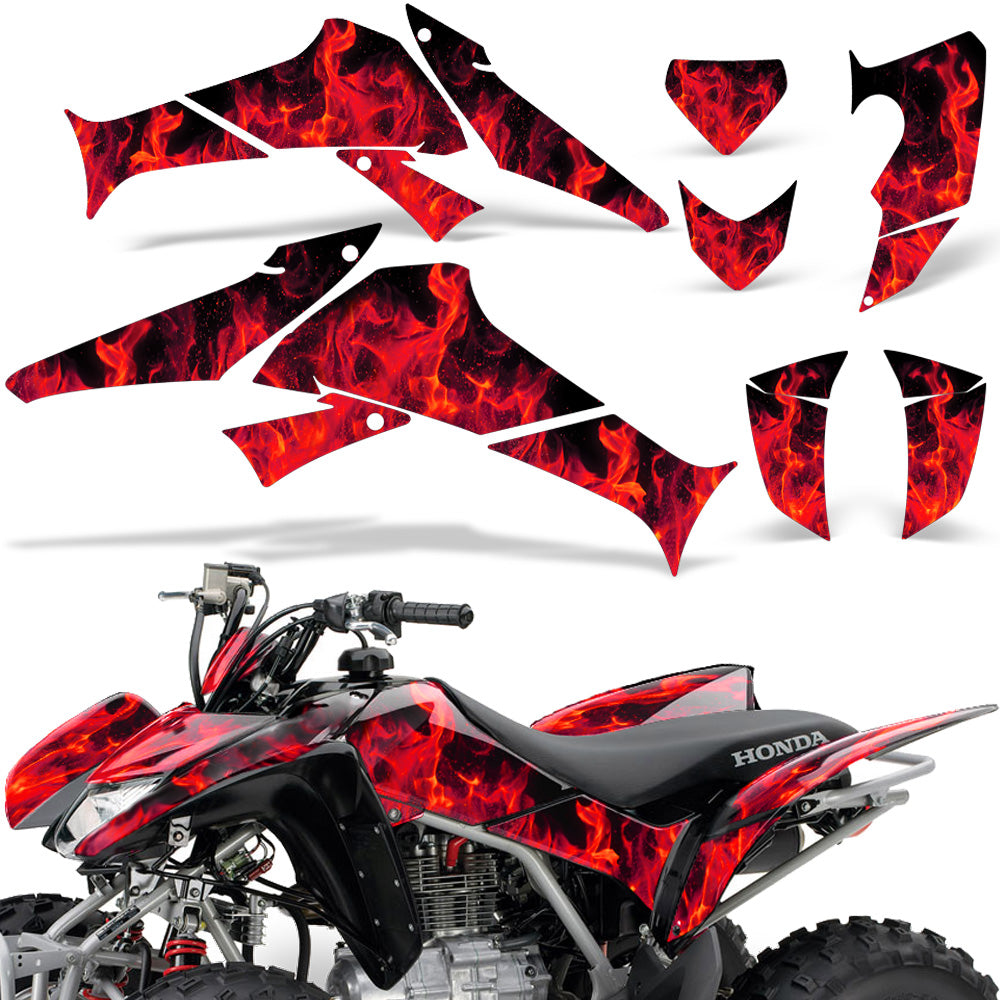 Honda TRX 250EX/250X 250 2006-2018 ATV Graphic Kit - Flames – Wholesale ...