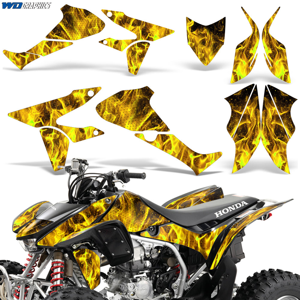 Honda TRX 450R 2004-2016 ATV Graphic Kit - Flames – Wholesale Decals