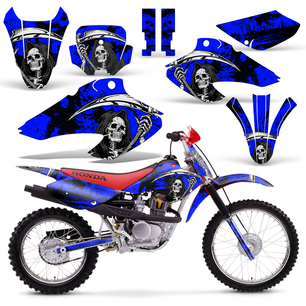 Honda XR 80 / XR 100 2001-2003 Motocross Graphic Kit Reaper V2 ...