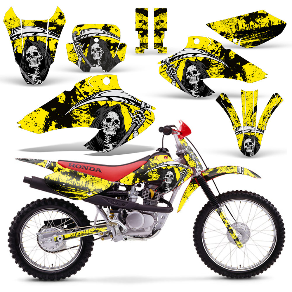 Honda XR 80 / XR 100 2001-2003 Motocross Graphic Kit Reaper V2 ...