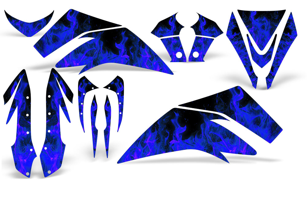 Kawasaki KFX 450 2008-2016 ATV Quad Graphic Kit - Flames – Wholesale Decals