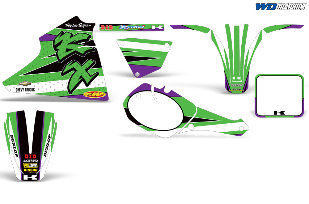 Kawasaki KX 125 1983-1985 Motocross Graphic Kit Retro Race – Wholesale ...