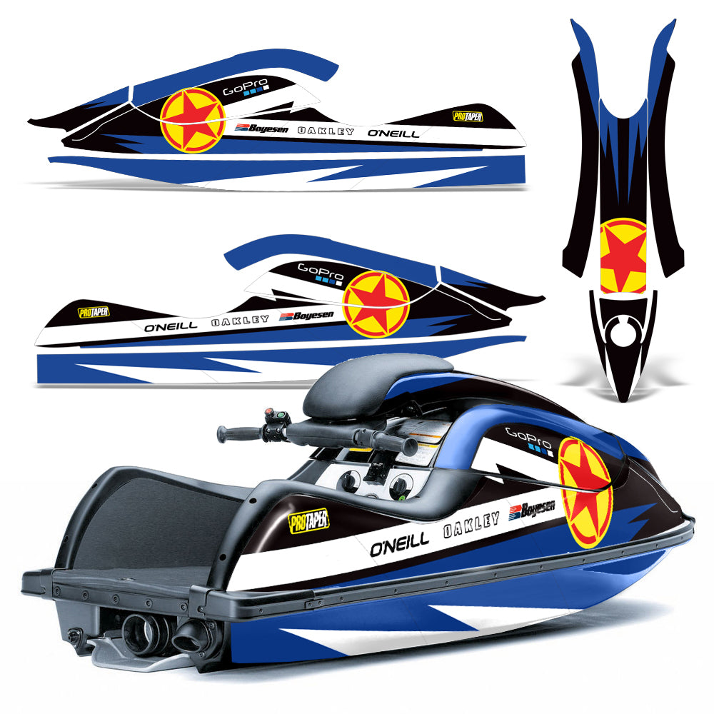 Kawasaki 800 SX-R 2003-2012 Jet Ski Graphic Wrap Kit - Red Stars ...