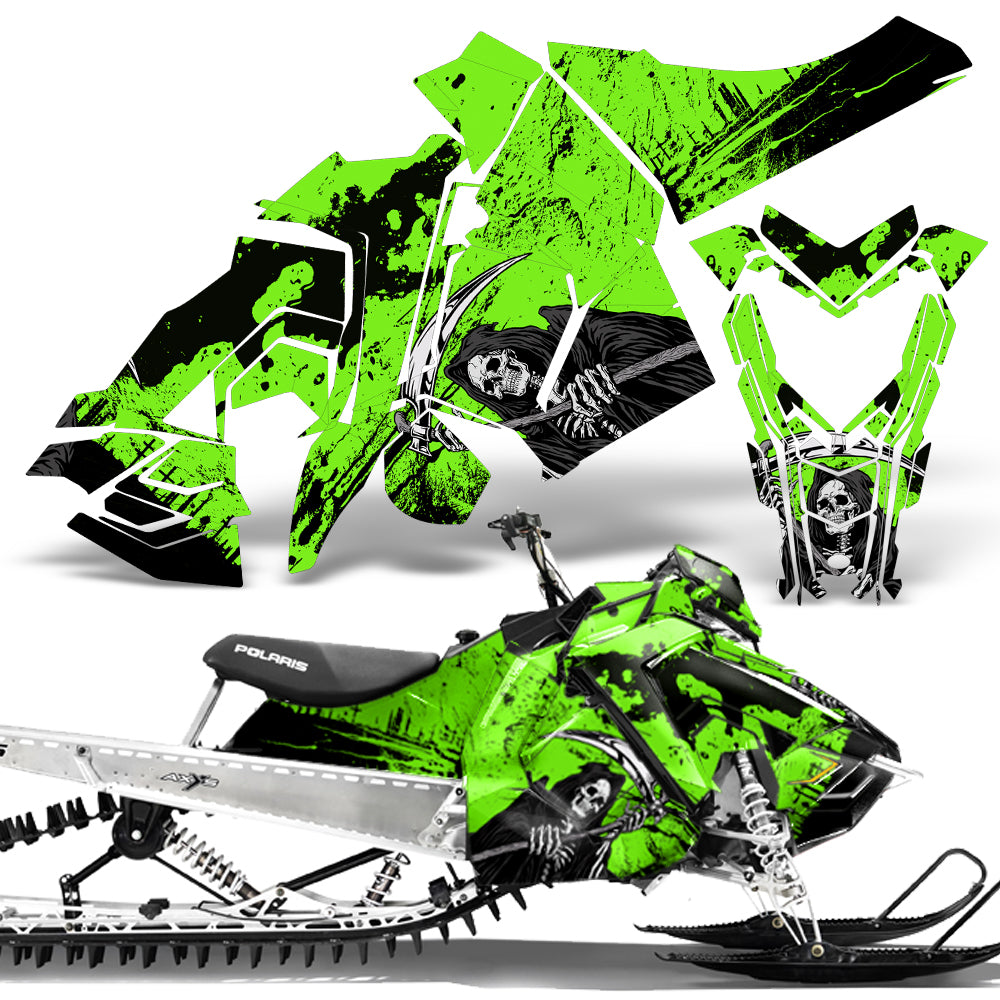 Polaris Axys Pro RMK/SKS 2015-2020 Sled Snowmobile Wrap Graphic Kit ...