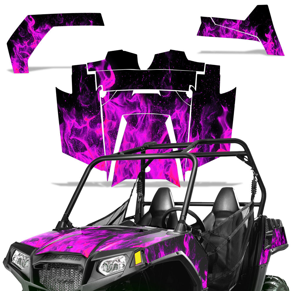 Polaris Ranger RZR 570 All Years 2014-2021 UTV Graphic Kit - Flames ...