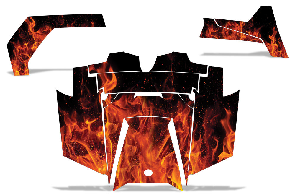 Polaris Ranger RZR 570 All Years 2014-2021 UTV Graphic Kit - Flames ...