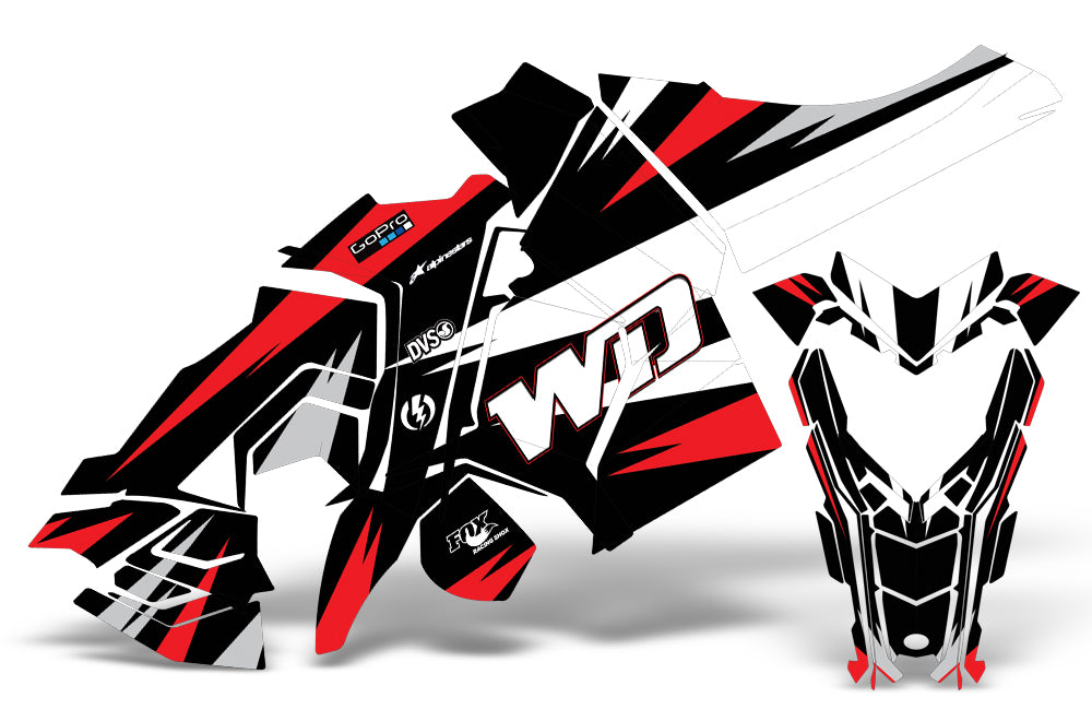 Polaris Axys Pro RMK/SKS 2015-2020 Sled Snowmobile Wrap Graphic Kit ...