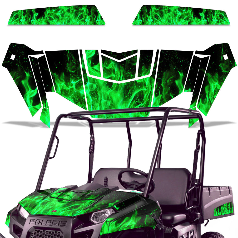 Polaris Ranger EV Electric 2009-2015 UTV Graphic Kit - Flames ...