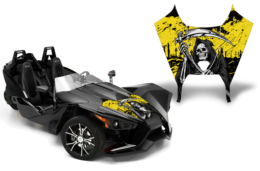 Polaris Slingshot SL 2015-2021 Roadster Hood Graphic Kit - Reaper V2 ...
