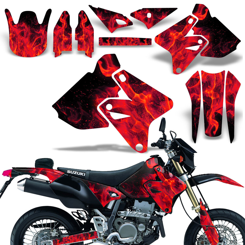 Suzuki DRZ 400 S/SM 2000-2023 Dirt Bike Motocross Graphic Decal Kit ...