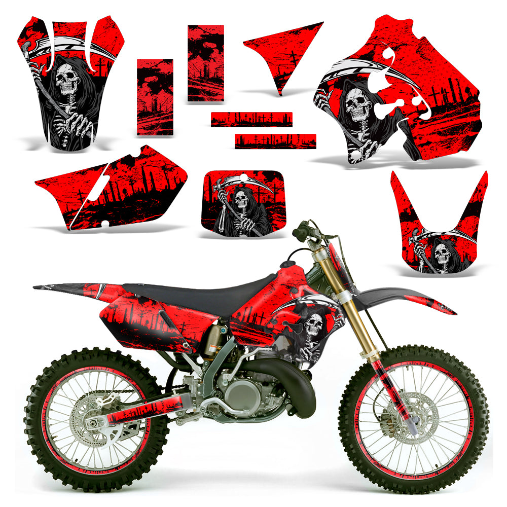 Suzuki RM 250 1996-1998 Dirt Bike Motocross Graphic Decal Kit - Reaper ...