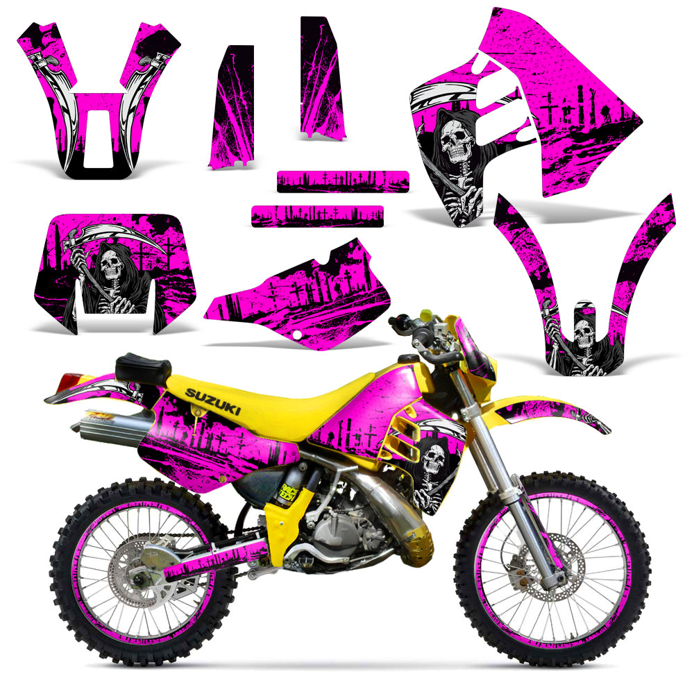 Suzuki RMX 250 1989-1998 Dirt Bike Motocross Graphic Decal Kit - Reape ...