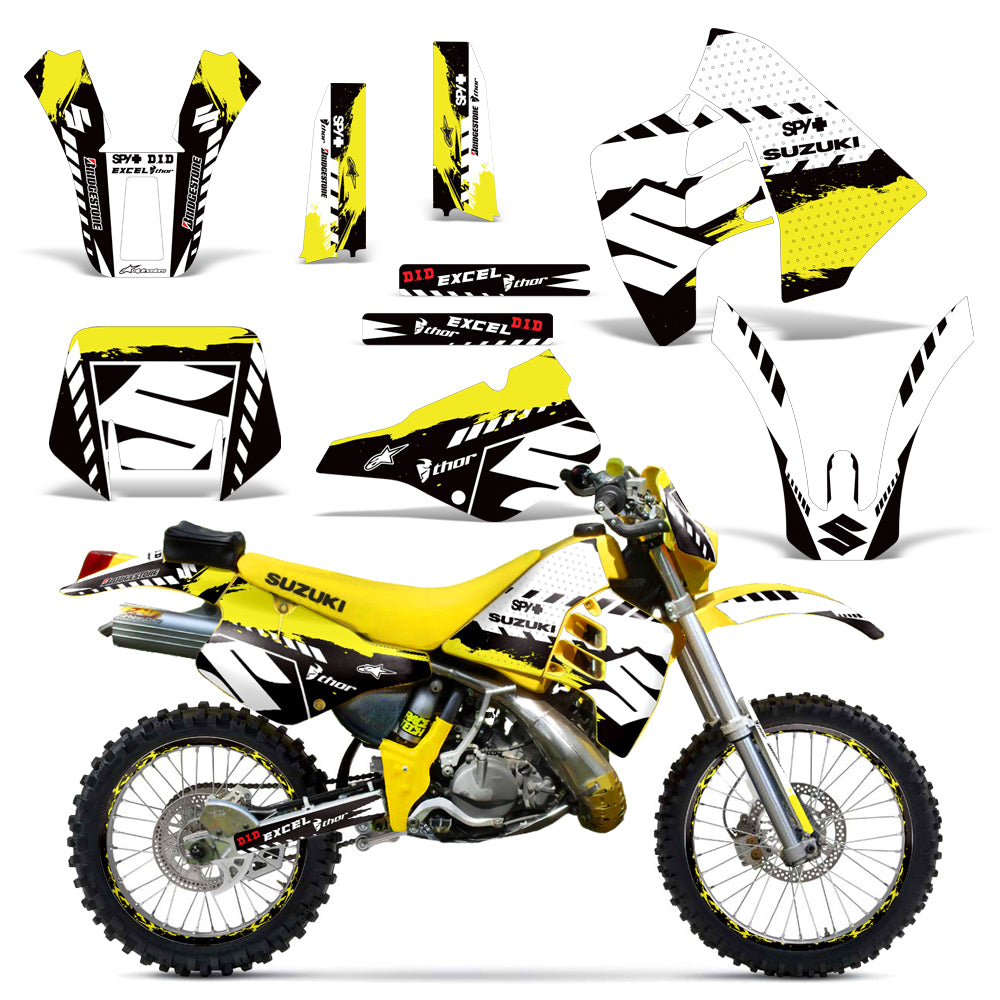 Suzuki RMX 250 1989-1998 Dirt Bike Motocross Graphic Decal Kit - Wreck ...