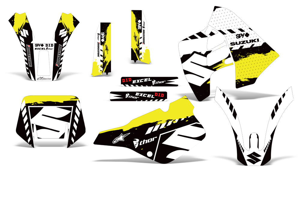 Suzuki RMX 250 1989-1998 Dirt Bike Motocross Graphic Decal Kit - Wreck ...