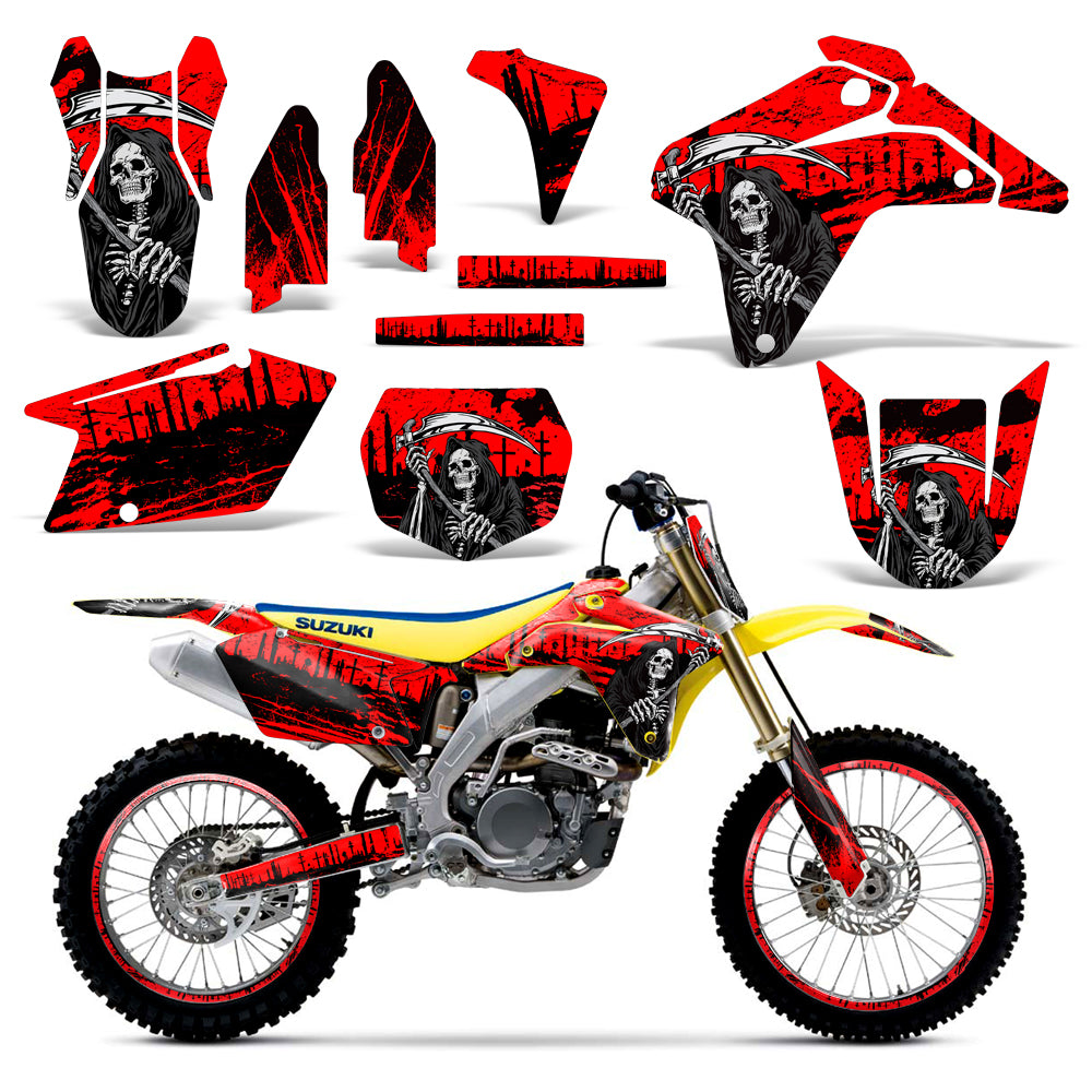 Suzuki RMZ 450 2005-2006 Dirt Bike Motocross Graphic Decal Kit - Reape ...