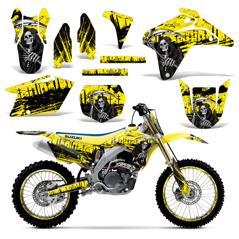 Suzuki RMZ 450 2005-2006 Dirt Bike Motocross Graphic Decal Kit - Reape ...