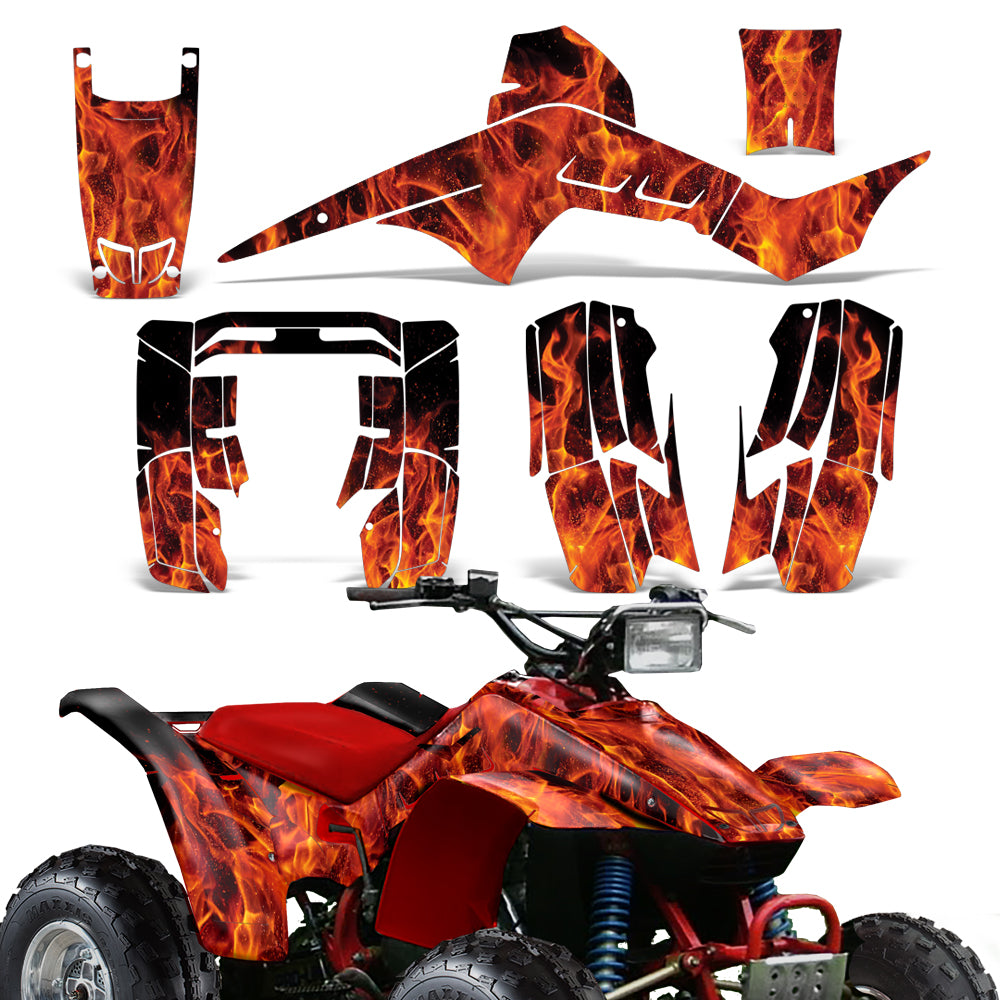 Honda TRX 250R Fourtrax 1986-1989 ATV Graphic Kit - Flames – Wholesale ...