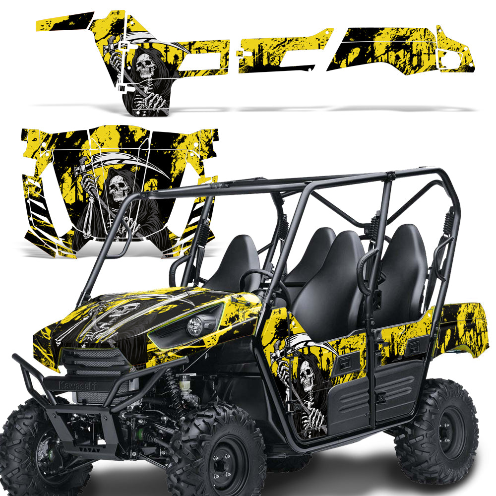 Kawasaki Teryx 800 4 Door 2013-2015 UTV Graphic Kit - Reaper V2 ...
