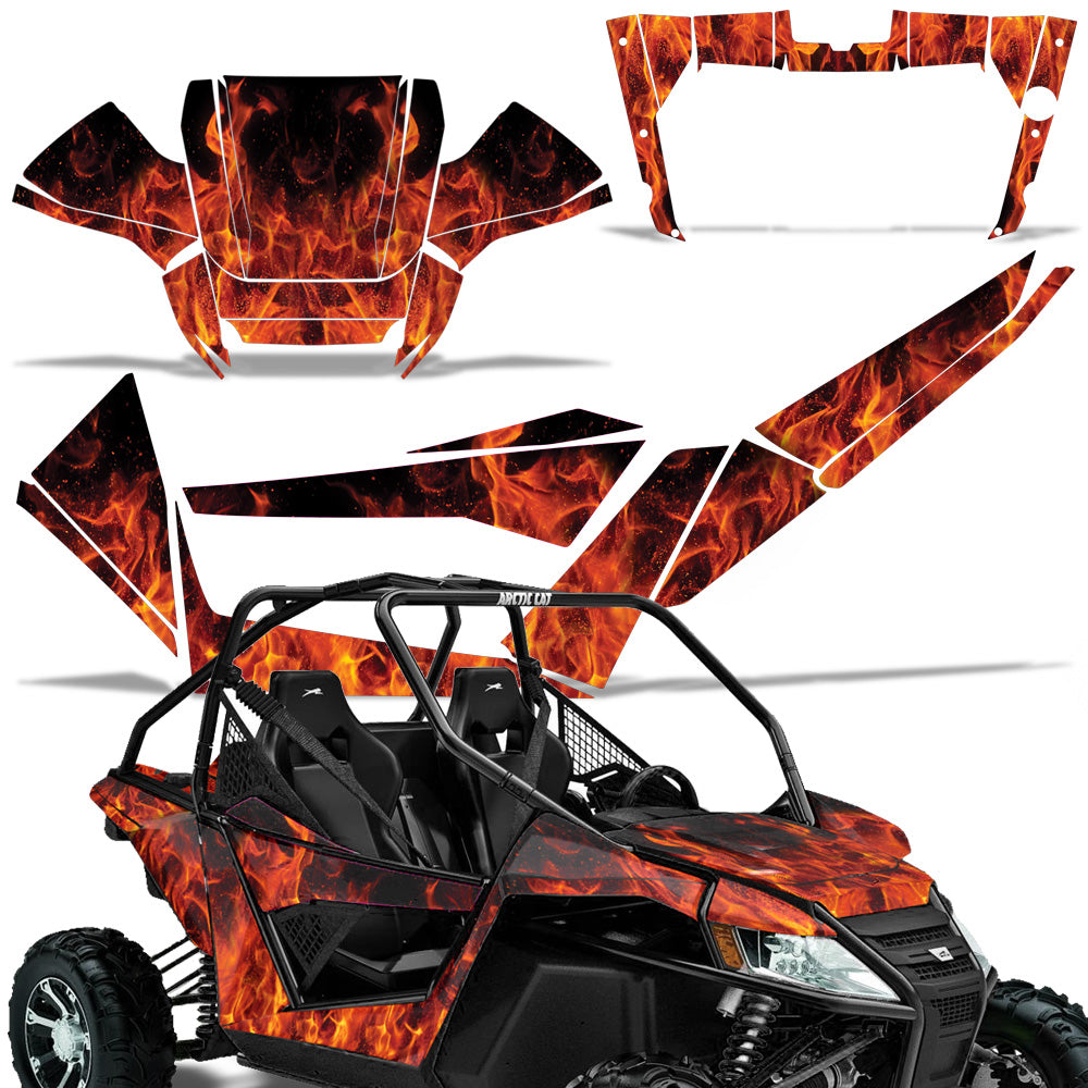 Arctic Cat Wildcat 1000 2012-2016 UTV Graphic Kit - Flames – Wholesale ...