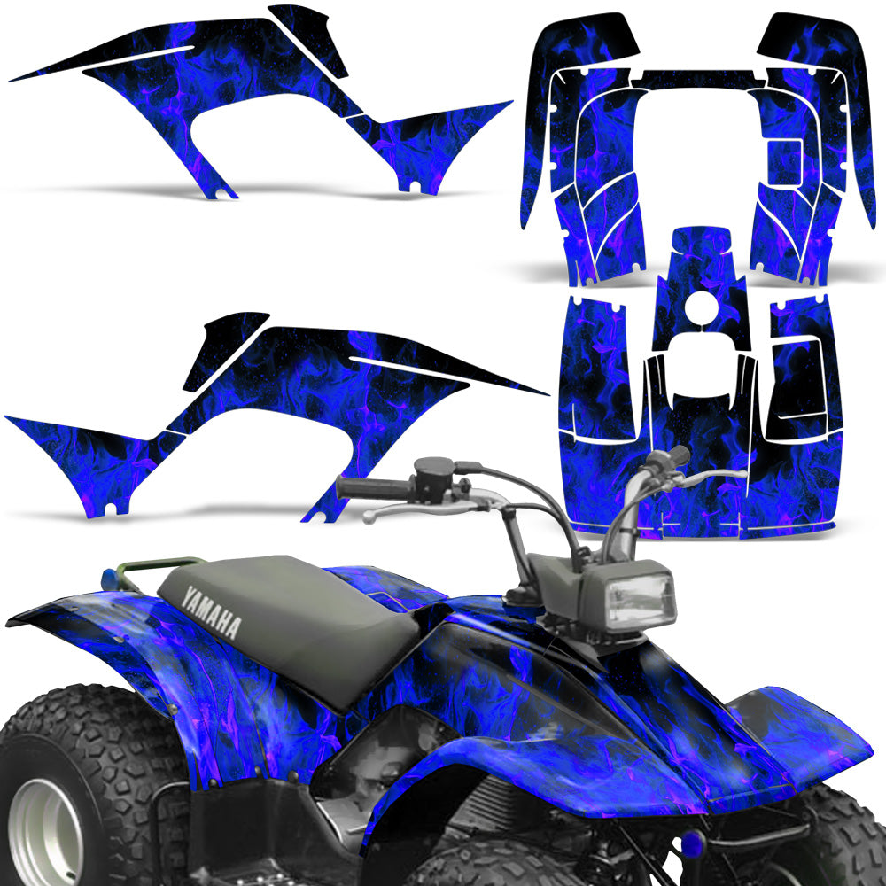 Yamaha Breeze 125 1989-2007 ATV Graphic Kit - Flames – Wholesale Decals