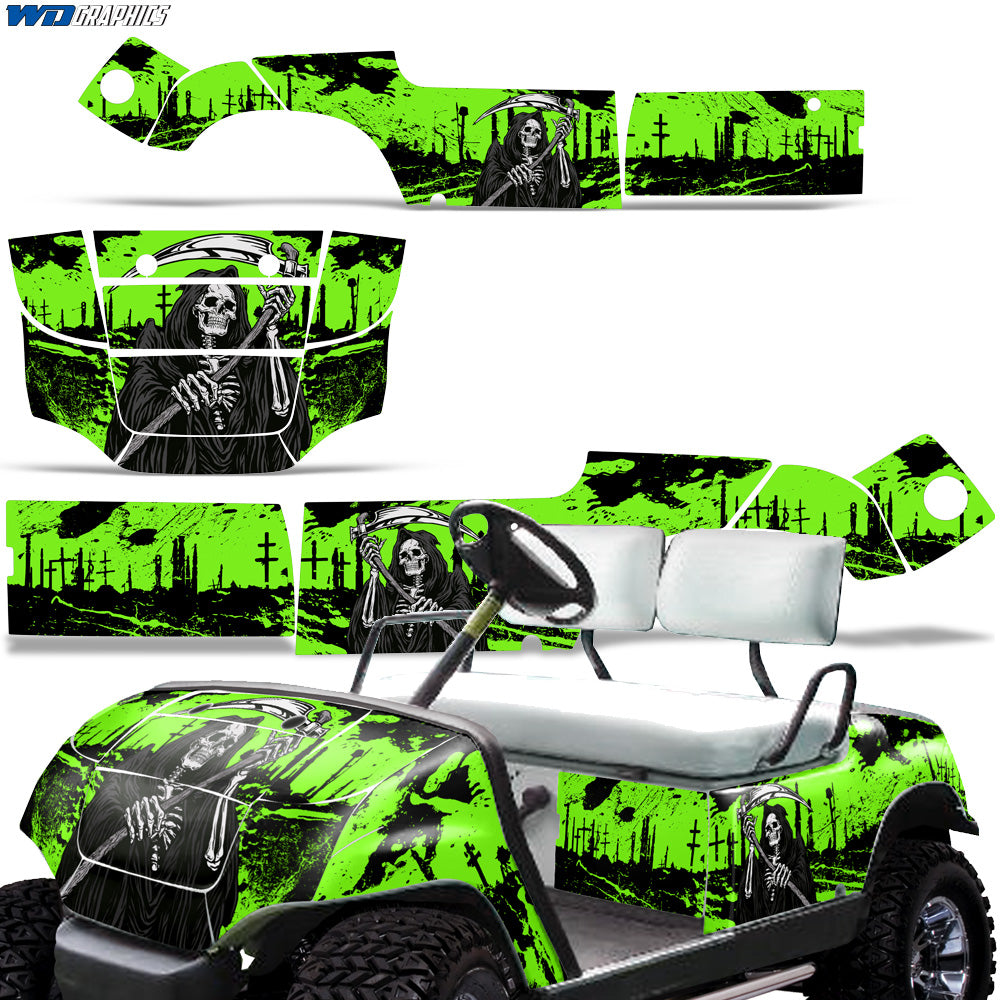 Yamaha Golf Cart 1995-2006 Wrap Graphic Kit - Reaper V2 – Wholesale Decals