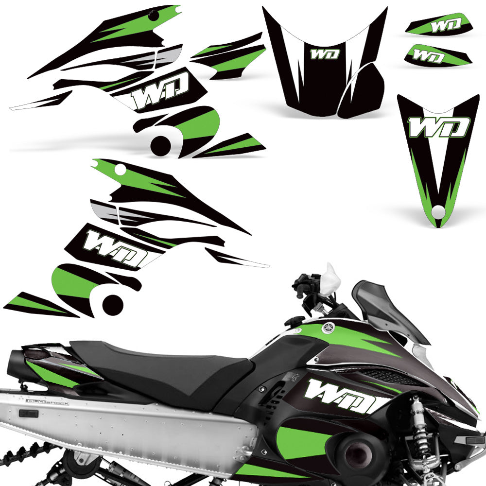 Yamaha FX Nytro 2008-2014 Sled Snowmobile Wrap Graphic Kit - WD ...