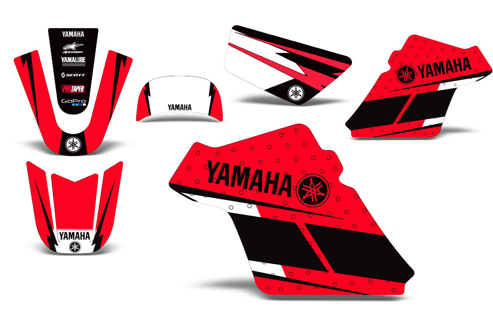 Yamaha PW50 1990-2009 Dirt Bike Motocross Graphic Decal Kit - Hurrican ...