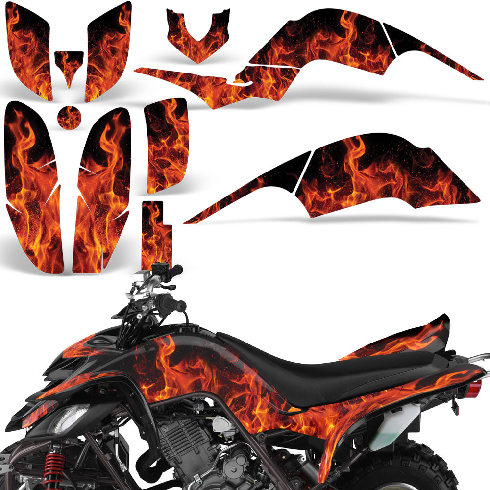 Yamaha Raptor 660 2001-2005 ATV Graphic Kit - Flames – Wholesale Decals