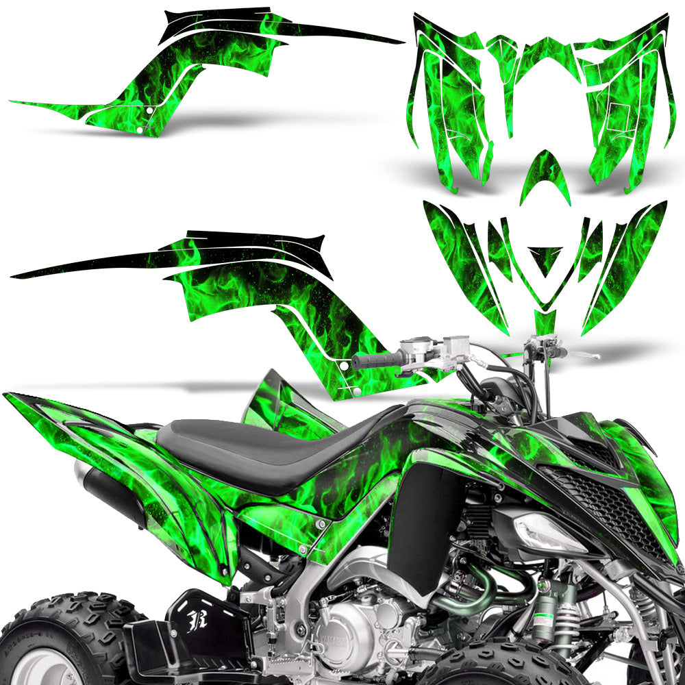 Yamaha Raptor 700R 2013-2022 ATV Graphic Kit - Flames – Wholesale Decals