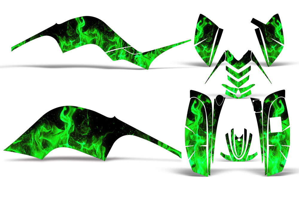 Yamaha Raptor 80 2002-2008 ATV Graphic Kit - Flames – Wholesale Decals