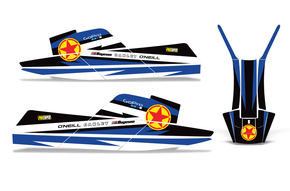 Yamaha Superjet Freestyle Jet Ski Graphic Wrap Kit (Square Nose) - Red ...