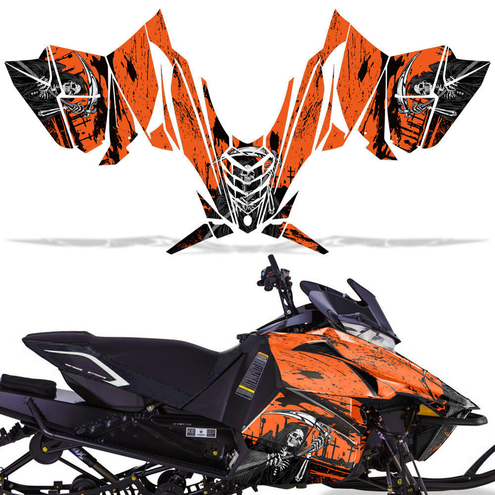 Yamaha Viper SR/SRT/RTX/SE 2014-2016 Sled Snowmobile Wrap Graphic Kit ...