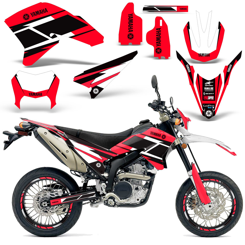Yamaha WR250 R/X 2007-2020 Dirt Bike Motocross Graphic Decal Kit - Hur ...