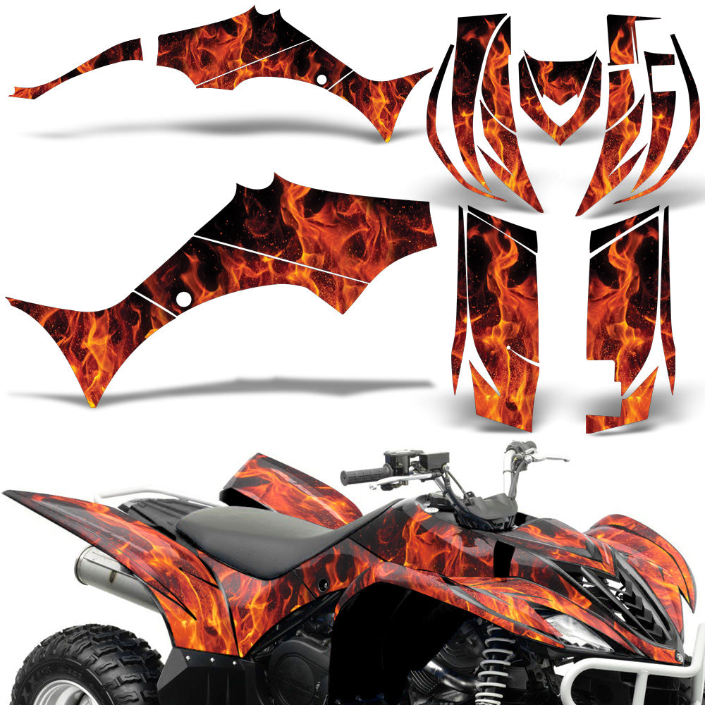 Yamaha Wolverine 2006-2012 ATV Graphic Kit - Flames – Wholesale Decals