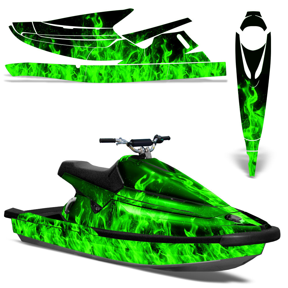 Yamaha Wave Blaster 1993-1996 Jet Ski Graphic Wrap Kit - Flames ...