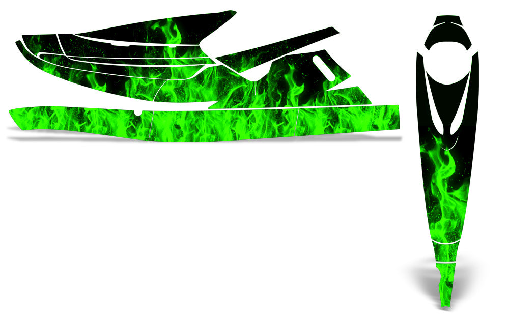 Yamaha Wave Blaster 1993-1996 Jet Ski Graphic Wrap Kit - Flames ...