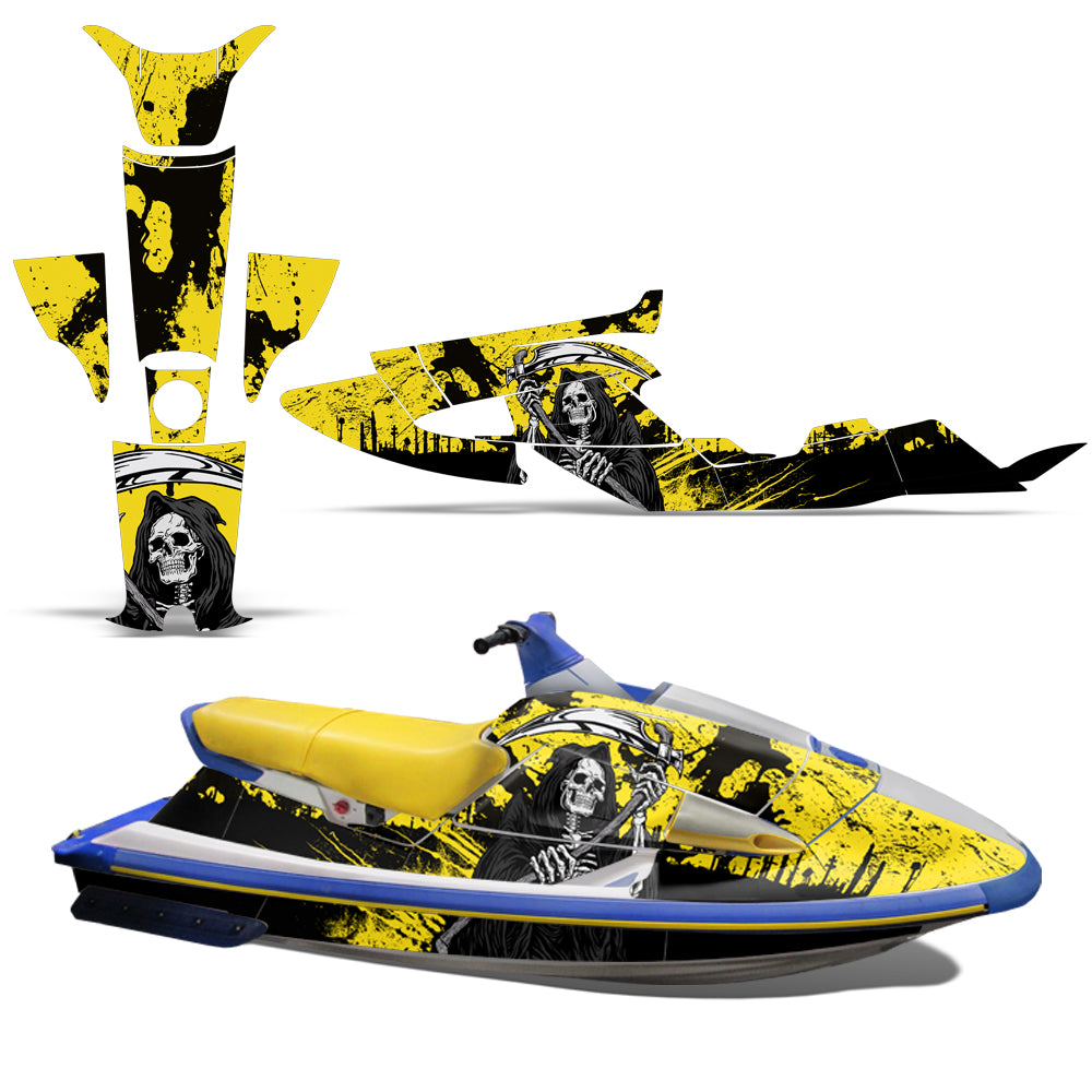 Yamaha Wave Raider 1994-1996 Jet Ski Graphic Wrap Kit - Reaper V2 ...