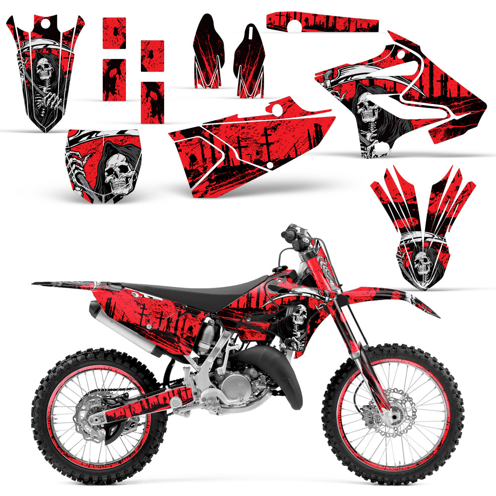 Yamaha YZ125 YZ250 2015-2021 Dirt Bike Motocross Graphic Decal Kit - R ...