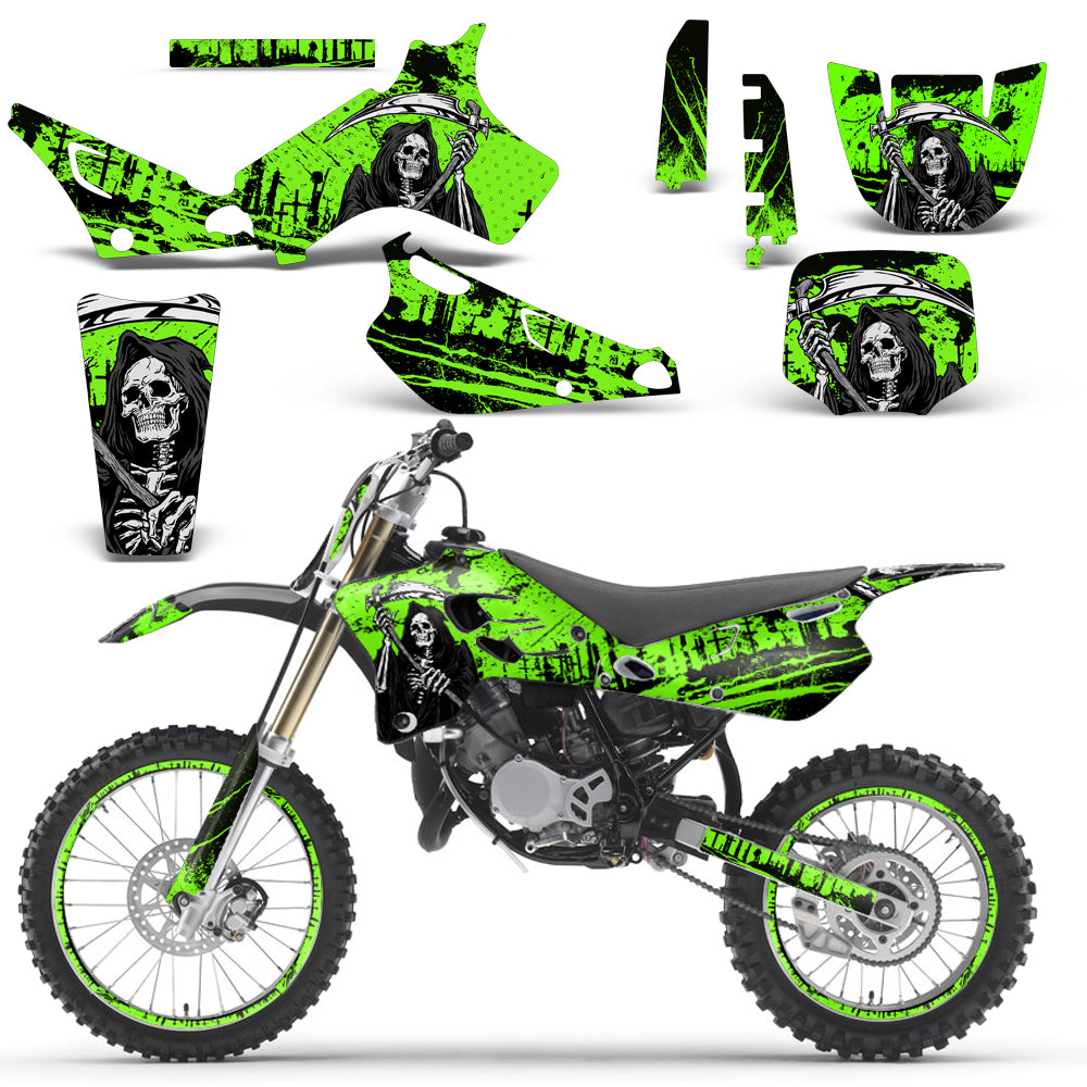 Yamaha YZ80 1993-2001 Dirt Bike Motocross Graphic Decal Kit - Reaper V ...