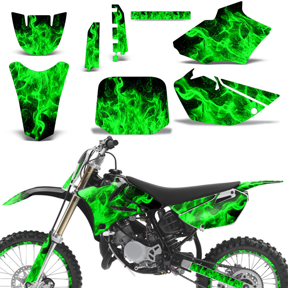 Yamaha YZ85 2002-2014 Dirt Bike Motocross Graphic Decal Kit - Flames ...